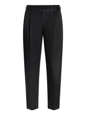 Dolce & Gabbana Cotton Gabardine Trousers - Black