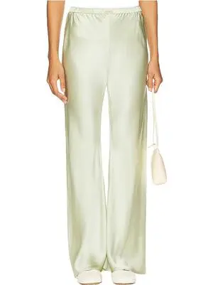 Comme Si Bias Cut Silk Pants - Mint
