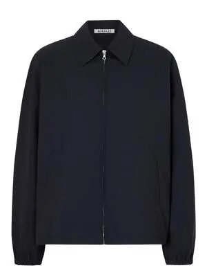 Auralee Wool And Mohair-blend Jacket - Blue