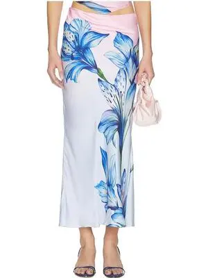 Rococo Sand Printed Midi Skirt - Multi