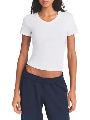 SKIMS Worn In Jersey V-Neck Baby Tee