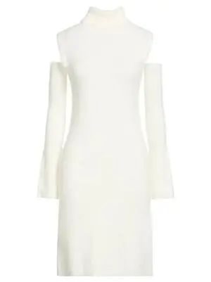 Liu Jo Knitted Mini Dress With Detachable Sleeves - White