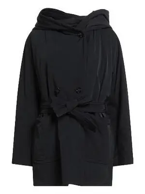 PALTO' Belted Double-breasted Coat - Black