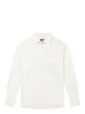 Ralph Lauren Purple Label Checked Linen Shirt - Neutrals