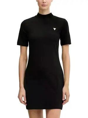 Guess Triangle-logo Mini Dress - Black