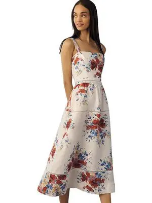 REFORMATION Everett Linen Midi Dress Soprano