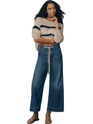 Joe's Jeans Drawstring High-rise Wide-leg Jeans - Courage