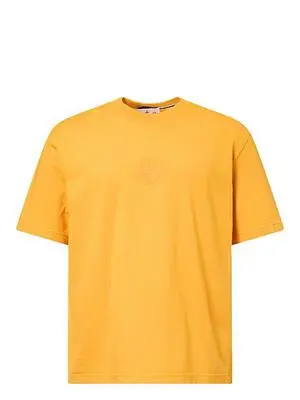 Stone Island Camo Compass-print Cotton-jersey T-shirt - Orange