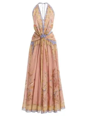 Zimmermann Indra Cotton-Blend Maxi Dress Multi