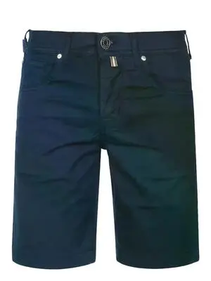Jacob Cohen Five-pocket Shorts With Logo Patch - Blue