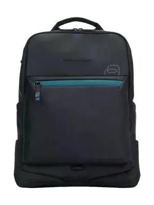 PIQUADRO Water-resistant Backpack With Zip Pocket - Black