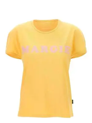 MAISON MARGIELA Logo-print T-shirt - Yellow