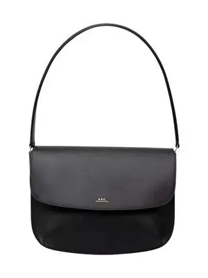 A.p.c. Logo-lettering Shoulder Bag - Black