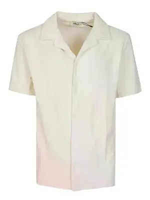 Altea Towelling Camp-collar Shirt - Neutrals