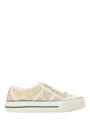 Gucci Lace Platform Sneakers - Neutrals