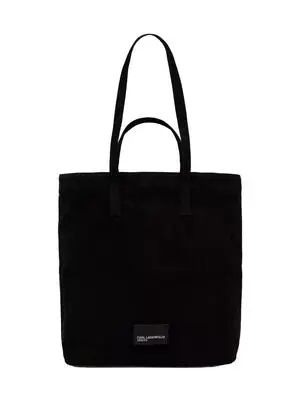 Karl Lagerfeld Canvas Tote Bag - Black