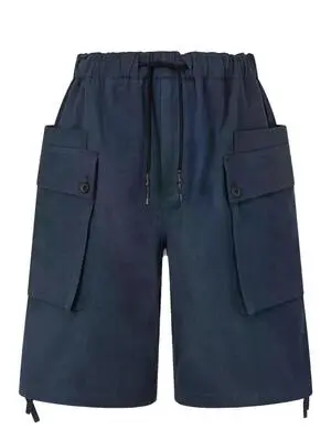 STUDIO TOMBOY Drawstring-waist Cargo Shorts - Blue