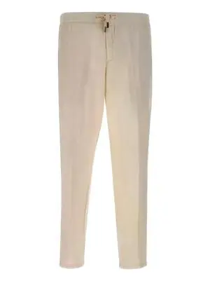 PERFECTION Drawstring Tapered Trousers - Neutrals