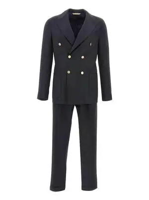 BRIGLIA 1949 Taurasi Double-breasted Suit Blue