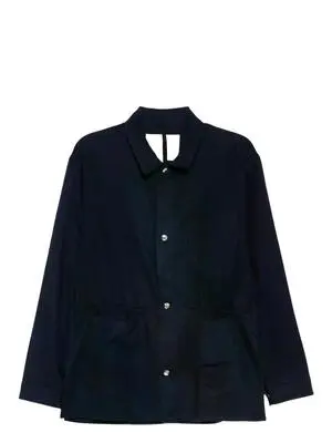 SETCHU Button Cashmere Jacket - Blue