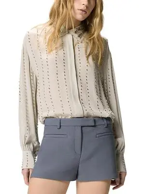Pinko Embellished Viscose Blouse - I