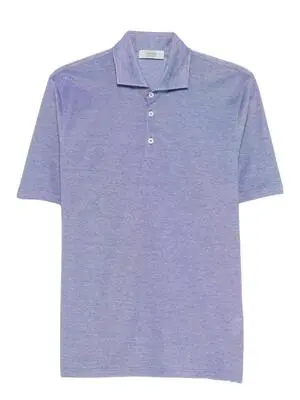 FERRANTE Short-sleeve Polo Shirt - Blue