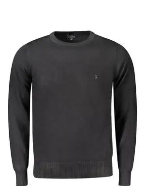 COVERI MOVING Logo-embroidered Crew-neck Sweater - Black