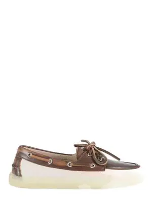 COPENHAGEN  Panelled Loafers - Brown