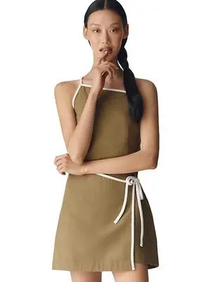 Significant Other Laika Tie-front Mini Dress - Martini
