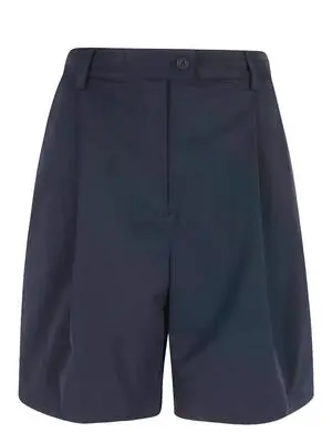 SAVE THE DUCK Pleated Bermuda Shorts - Blue