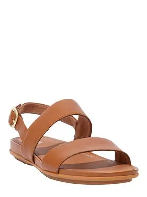 Fitflop Gracie Leather Back-Strap Sandals Light Tan