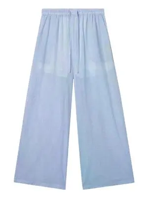 B+AB Striped Wide Leg Trousers - Blue
