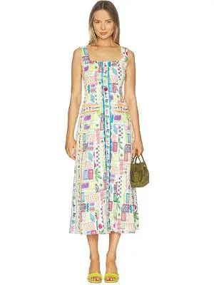 Celiab Sleeveless Printed Midi Dress - Multi
