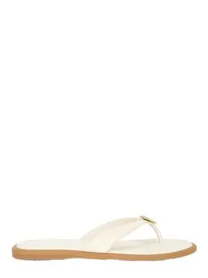 Dolce Vita Jaina Thong Sandal With Gold-tone Accents - Bone