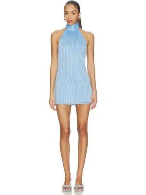 bcbgeneration ruffle halter dress BCBGeneration Beige Multi Ruffle High Neck Night Out Dress Size S –  BazaarLoves main image 0
