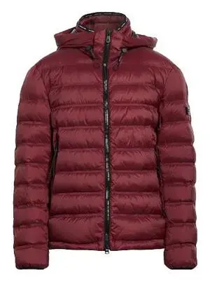 Peuterey Quilted Hooded Down Jacket - Red