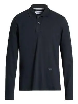 BIKKEMBERGS Polo Shirt Size Cotton, Elastane - Grey