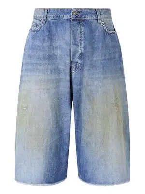 424 Wide-leg Denim Shorts - Blue