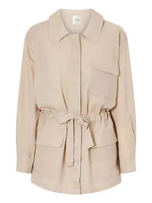 LESET LESET Kim Drawstring Tencel Lyocell Jacket Beige