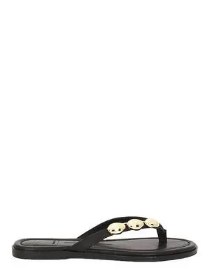 Dolce Vita Juny Sandal With Gold-tone Accents - Black