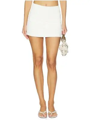 Devon Windsor Jace Mini Skirt - White
