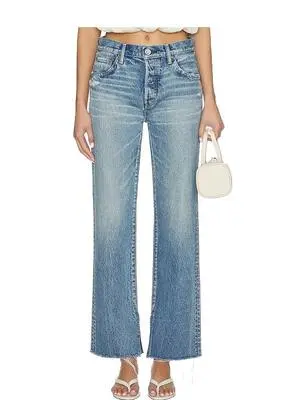 Moussy Vintage Foster Straight Leg Jeans - Blue
