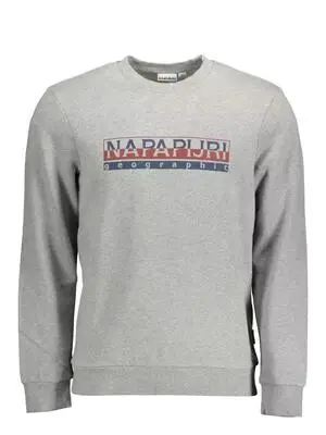 NAPAPIJRI Logo-print Cotton Sweater - Grey