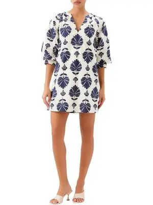 Fifteen Twenty Brianne Lantern Sleeve Shift Dress - Print
