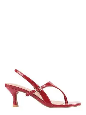 LANA WILKINSON Jemima Slingback Thong Sandals - Red