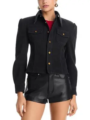 WILLY CHAVARRIA Denim Chavela Shirt - Black