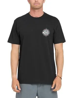 Quiksilver Shooting Star Short Sleeve Graphic T-shirt - Black