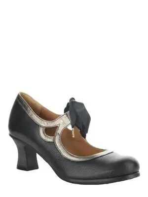 Fly London Bupy Pump - Black/graph