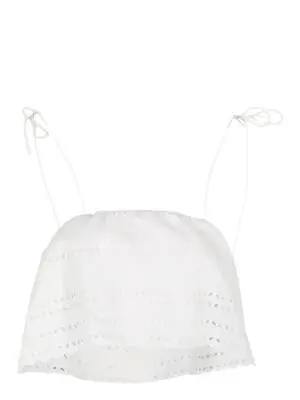 FAITHFULL THE BRAND Broderie Scalloped Top