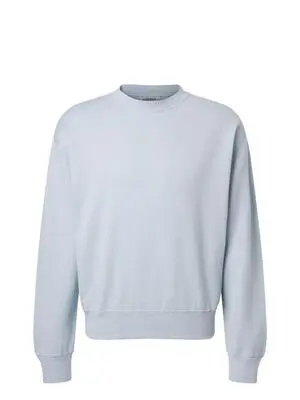 Auralee Cotton, Wool And Silk Sweatshirt Blue
